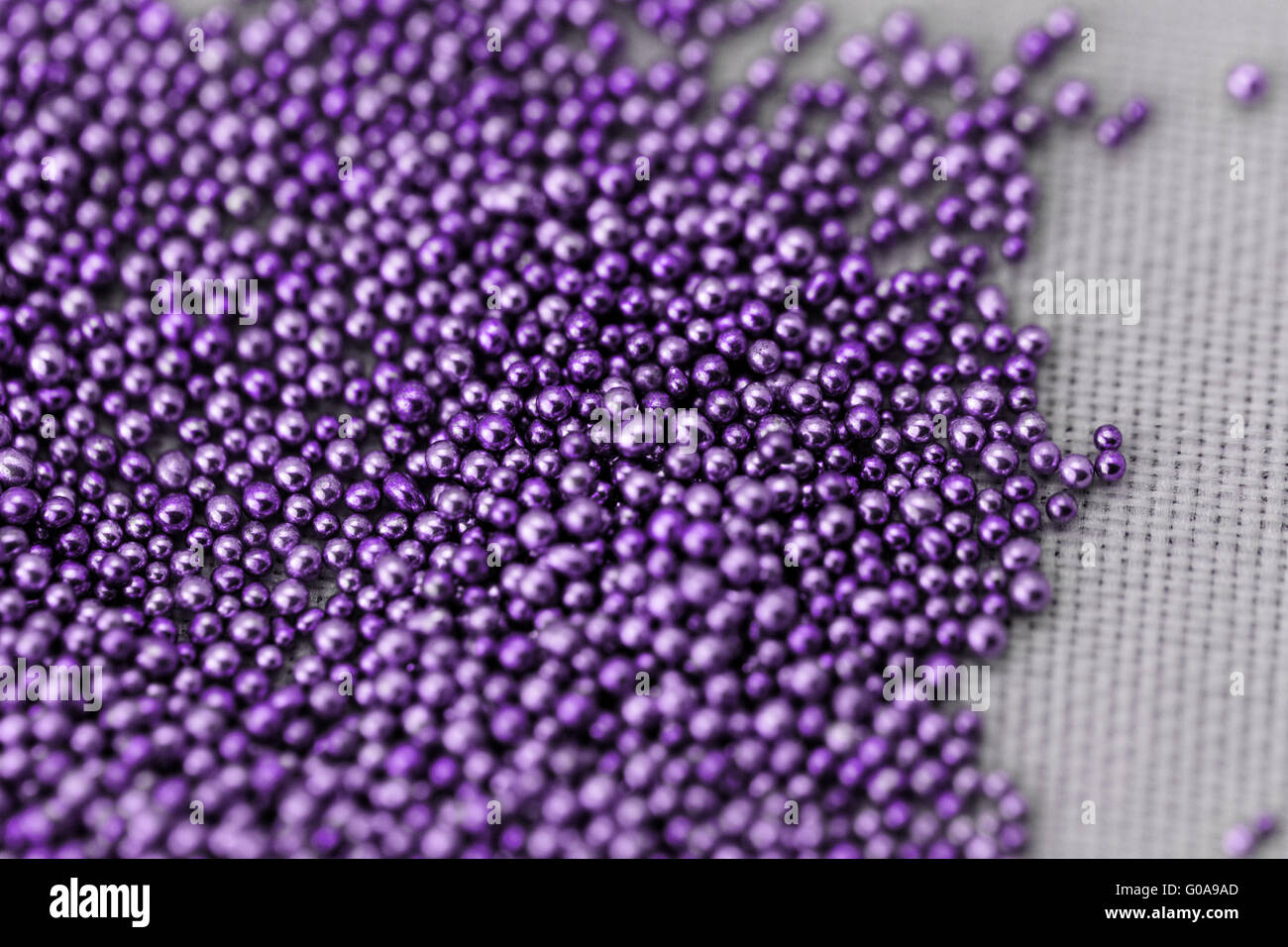 Pile purple balls of bead suitable for Background and texture Stock ...