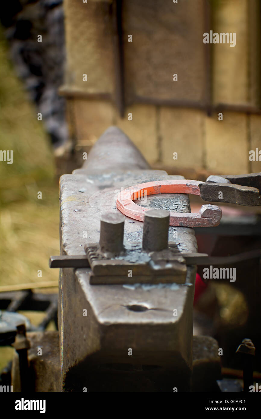 A small workshop for wrought iron Handicrafts Stock Photo - Alamy