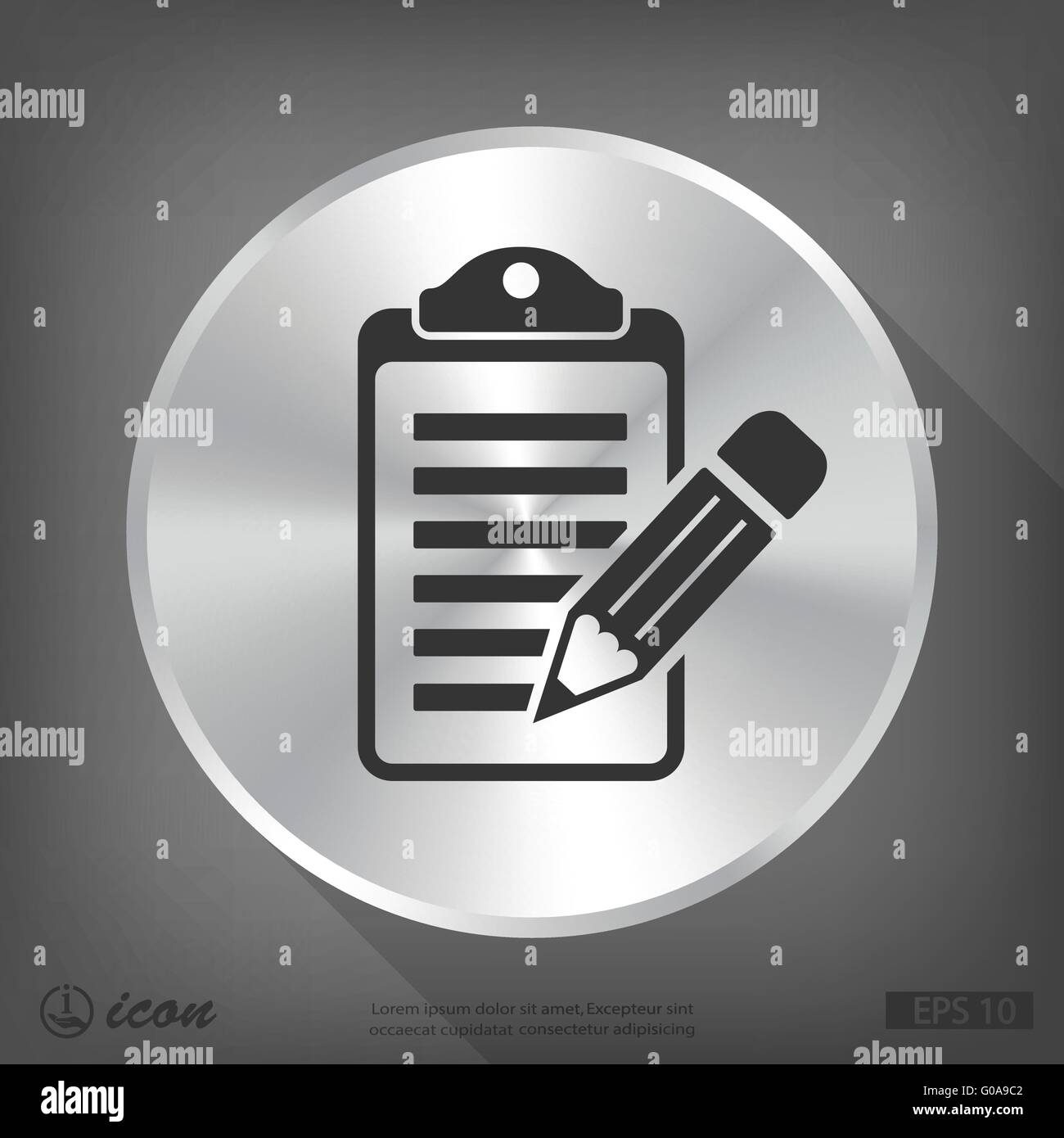 Pictograph of note Stock Vector Image & Art - Alamy