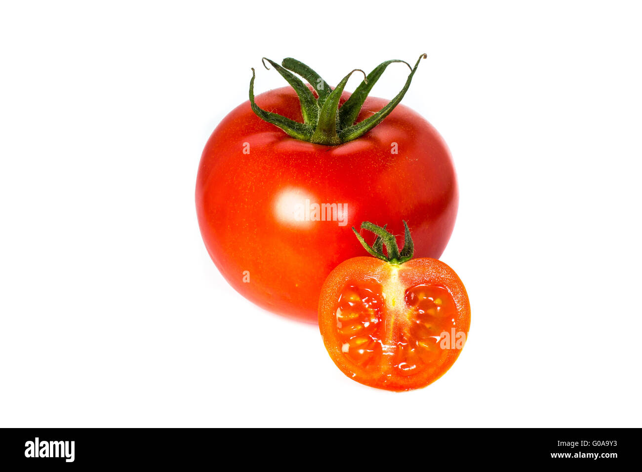 Small sliced tomato Cut Out Stock Images & Pictures - Alamy