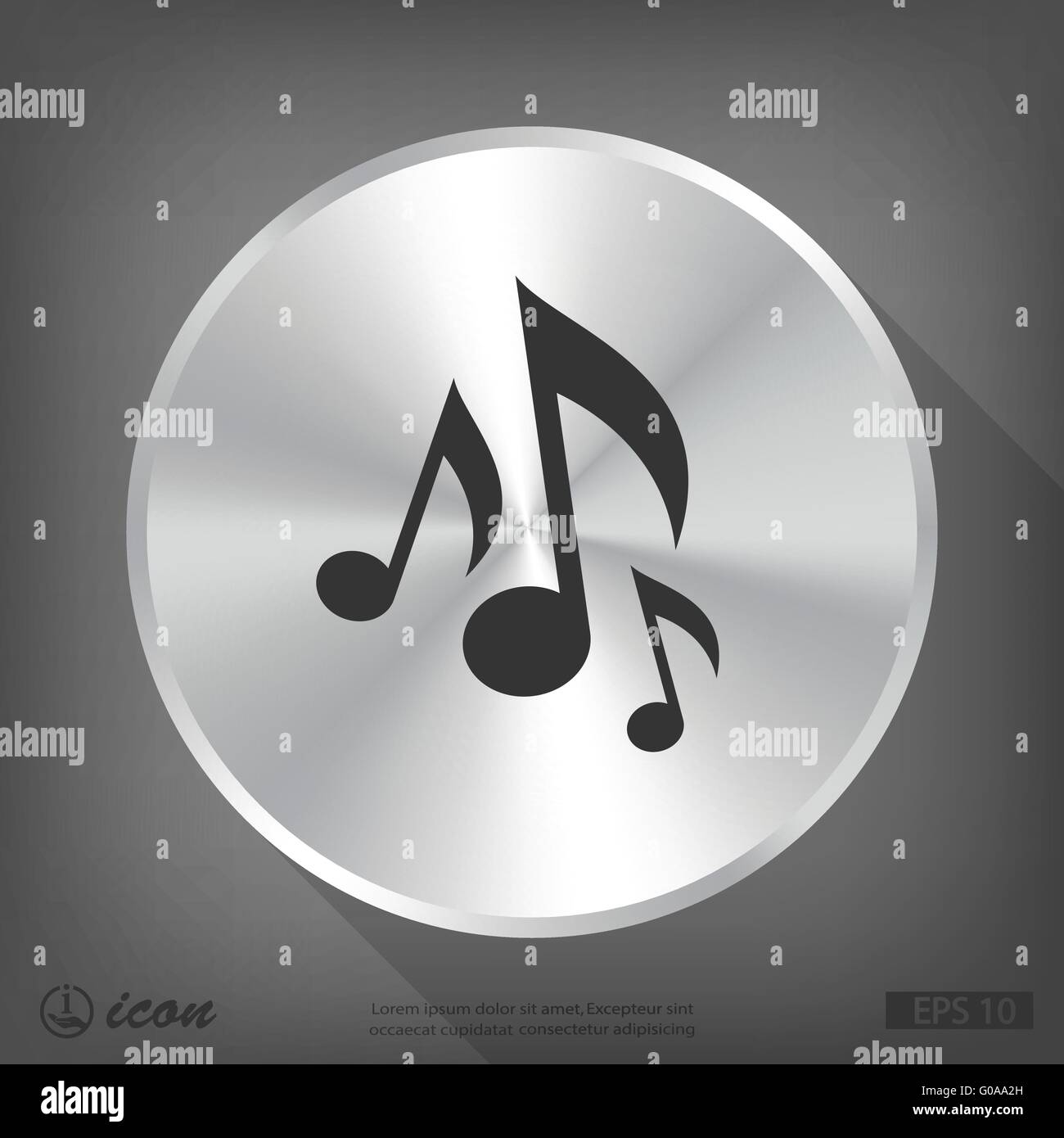 Pictograph of music note Stock Vector Image & Art - Alamy