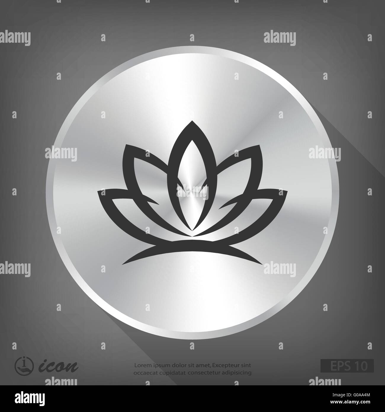 Pictograph of lotus Stock Vector Image & Art - Alamy