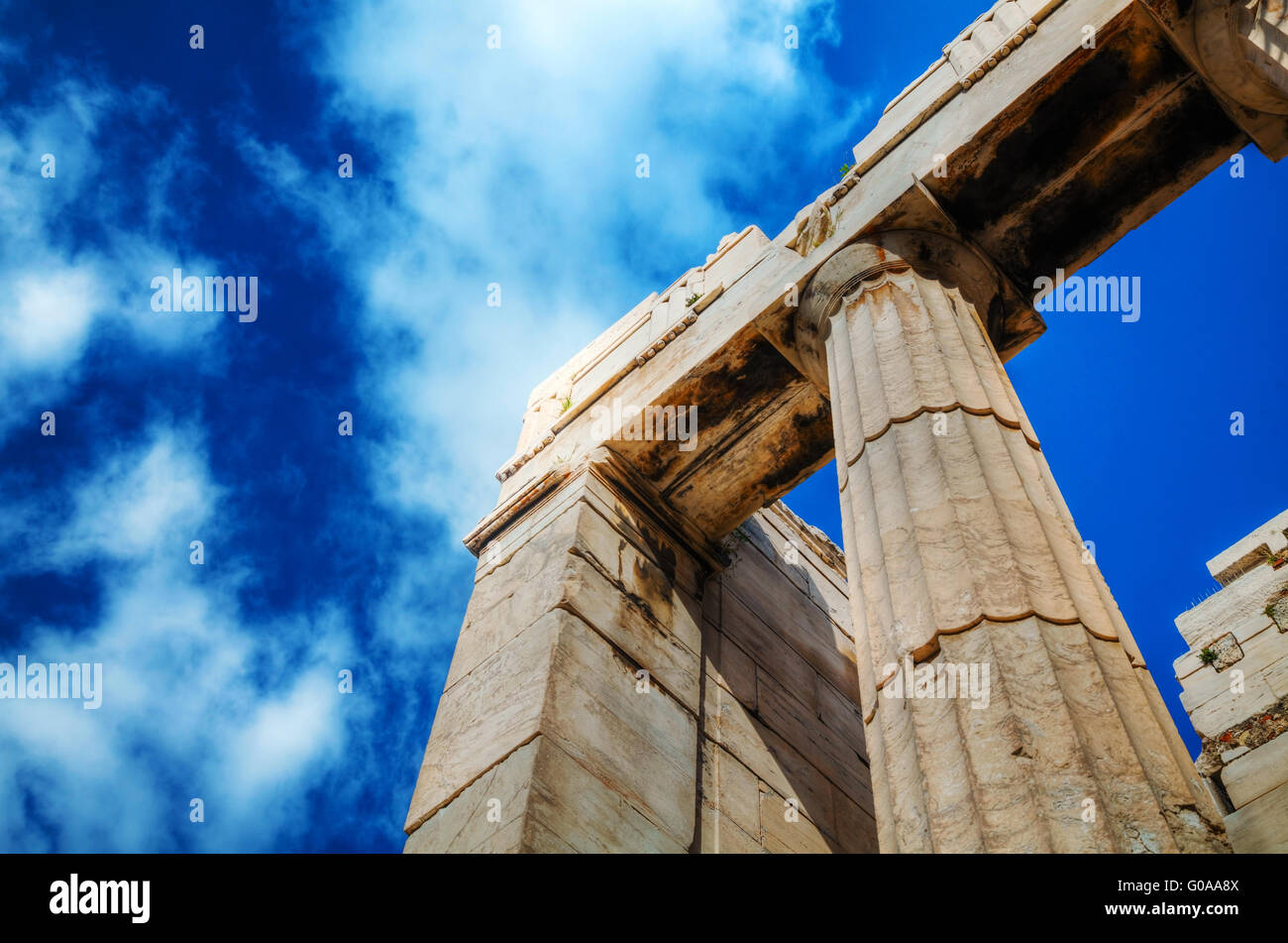 Parthenon close up at Acropolis in Athens, Greece Stock Photo - Alamy