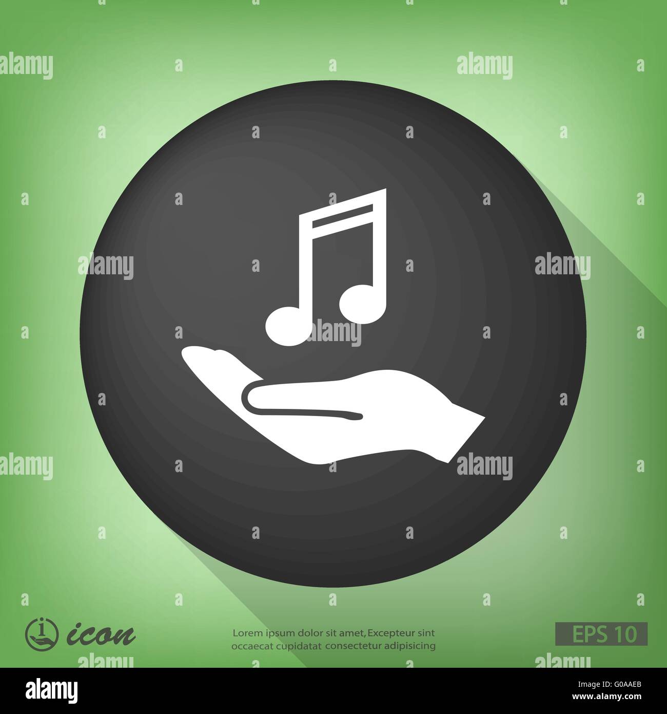 Pictograph of music Stock Vector Image & Art - Alamy
