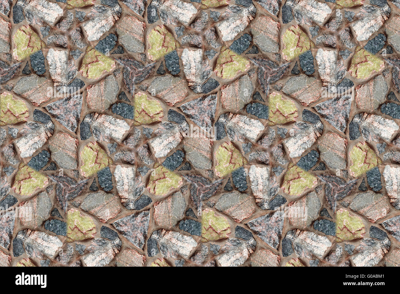 Triangular stone pattern hi-res stock photography and images - Alamy