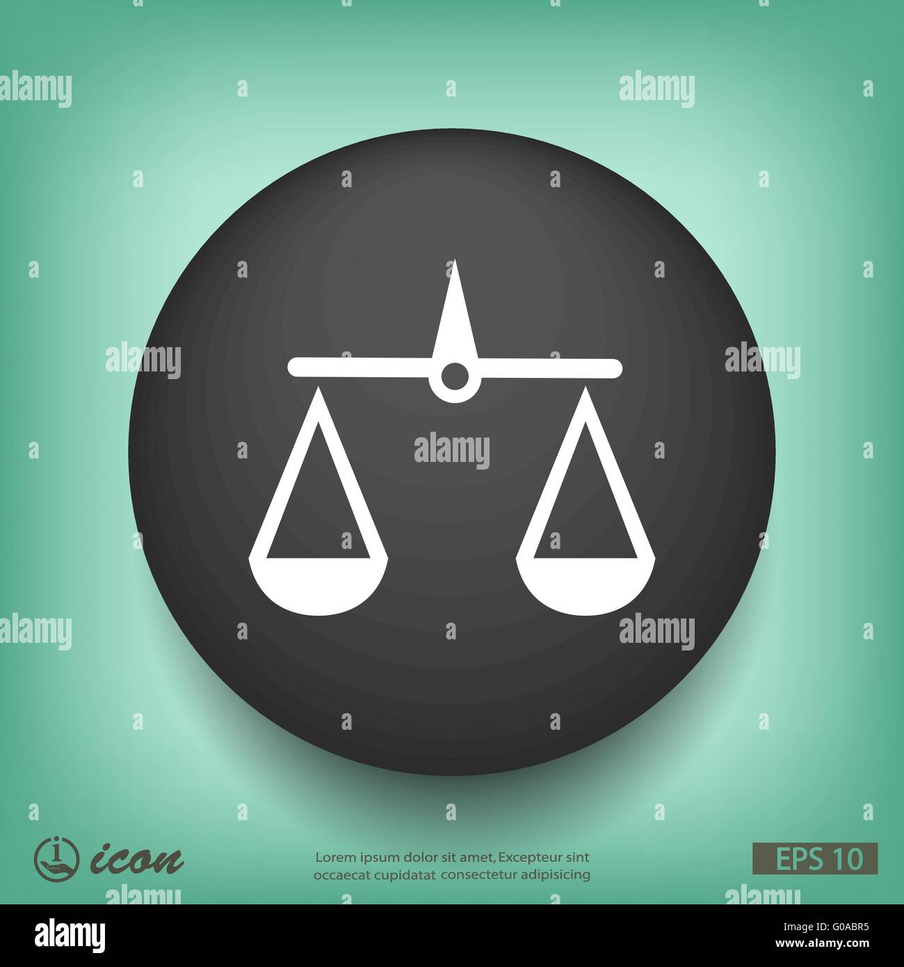 Pictograph of justice scales Stock Vector Image & Art - Alamy