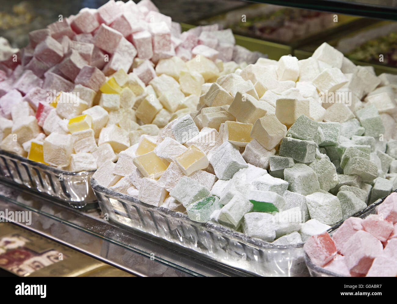 Various turkish delight in a shop in Istanbul Stock Photo - Alamy