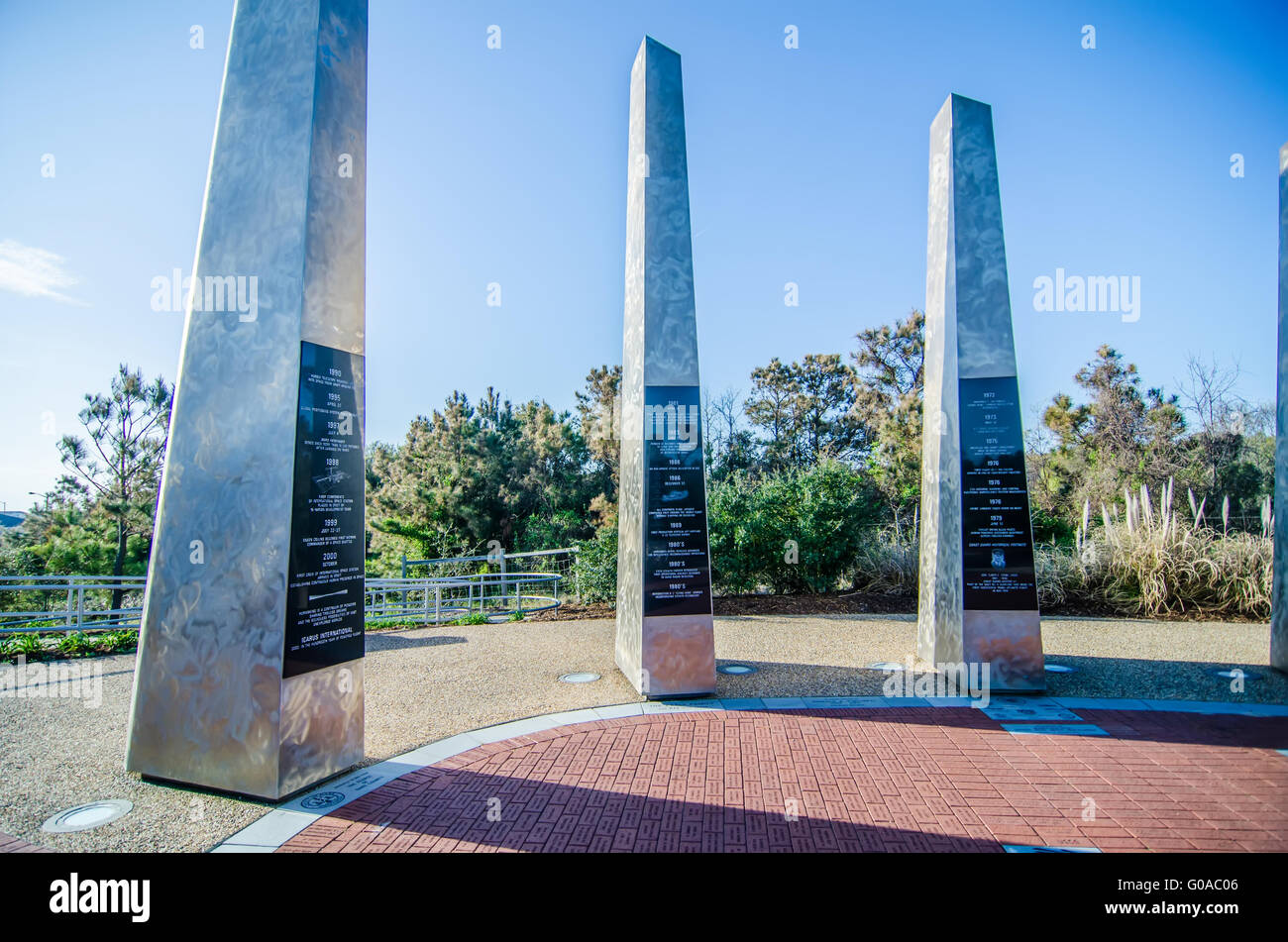 monument to century of flight at kytty hawk nc Stock Photo - Alamy