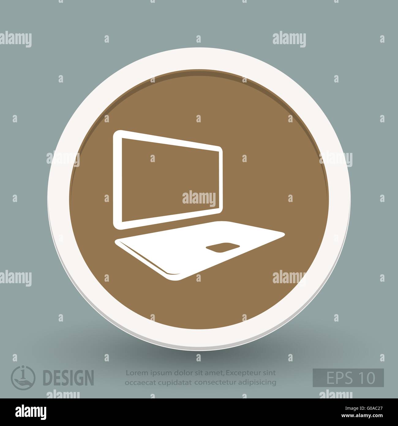 Pictograph of computer Stock Vector Image & Art - Alamy