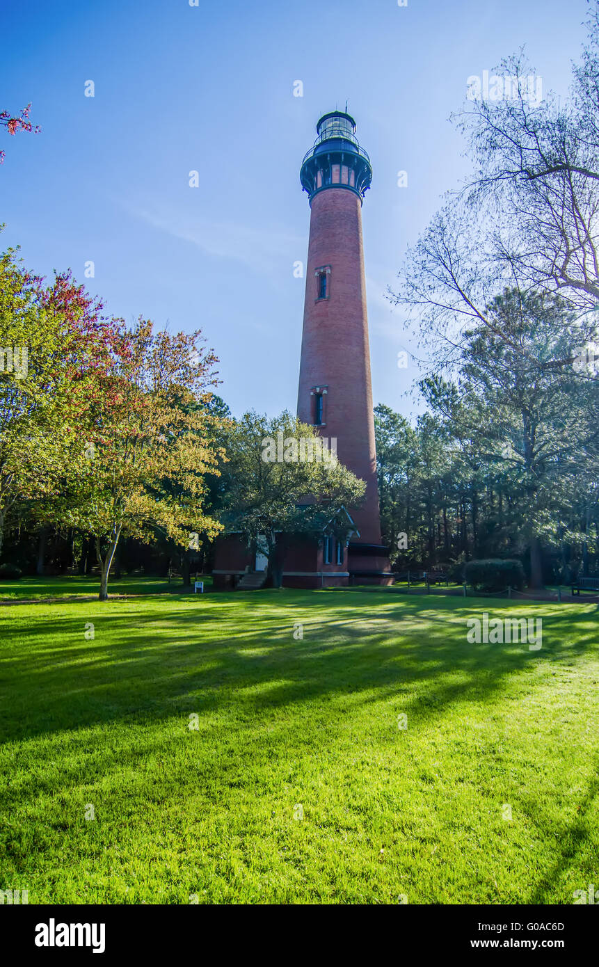 Currituck Beach Lighthouse on the Outer Banks of North Carolina Stock ...