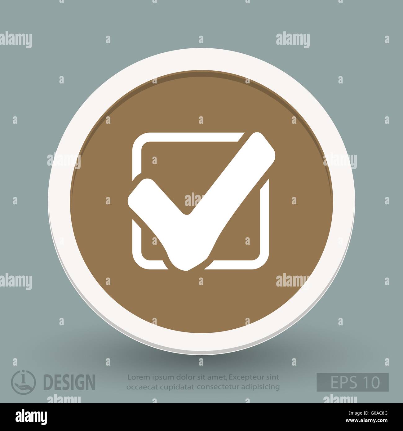 Pictograph of check mark Stock Vector Image & Art - Alamy