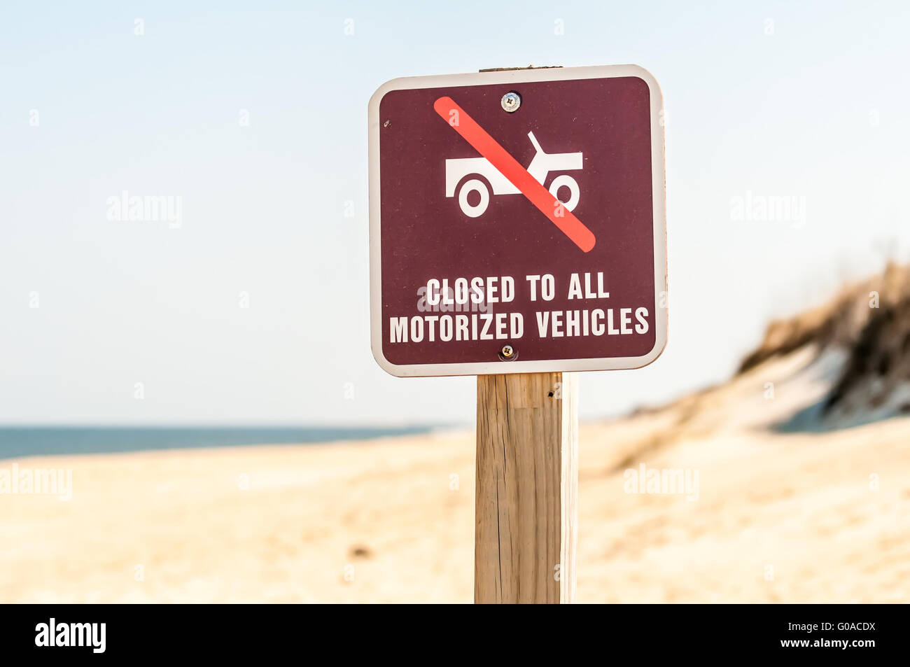 Motorized vehicles prohibited sign hi-res stock photography and images ...