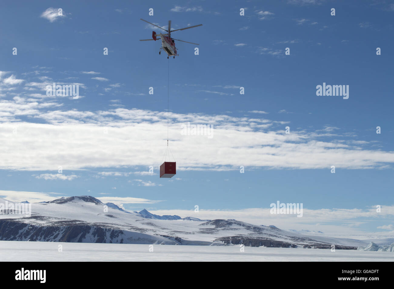 helicopter in the sea of antarctic Stock Photo - Alamy
