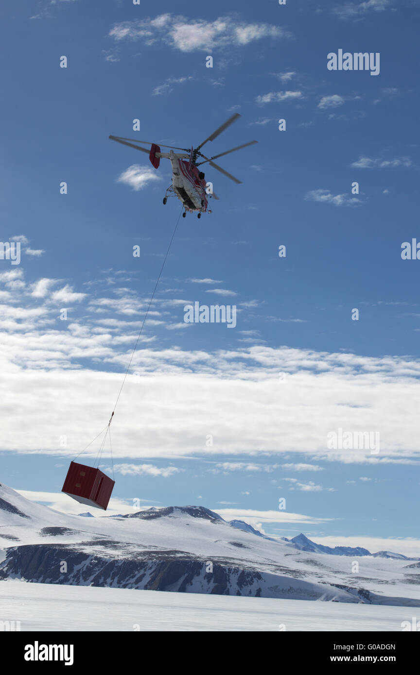 helicopter in the sea of antarctic Stock Photo - Alamy