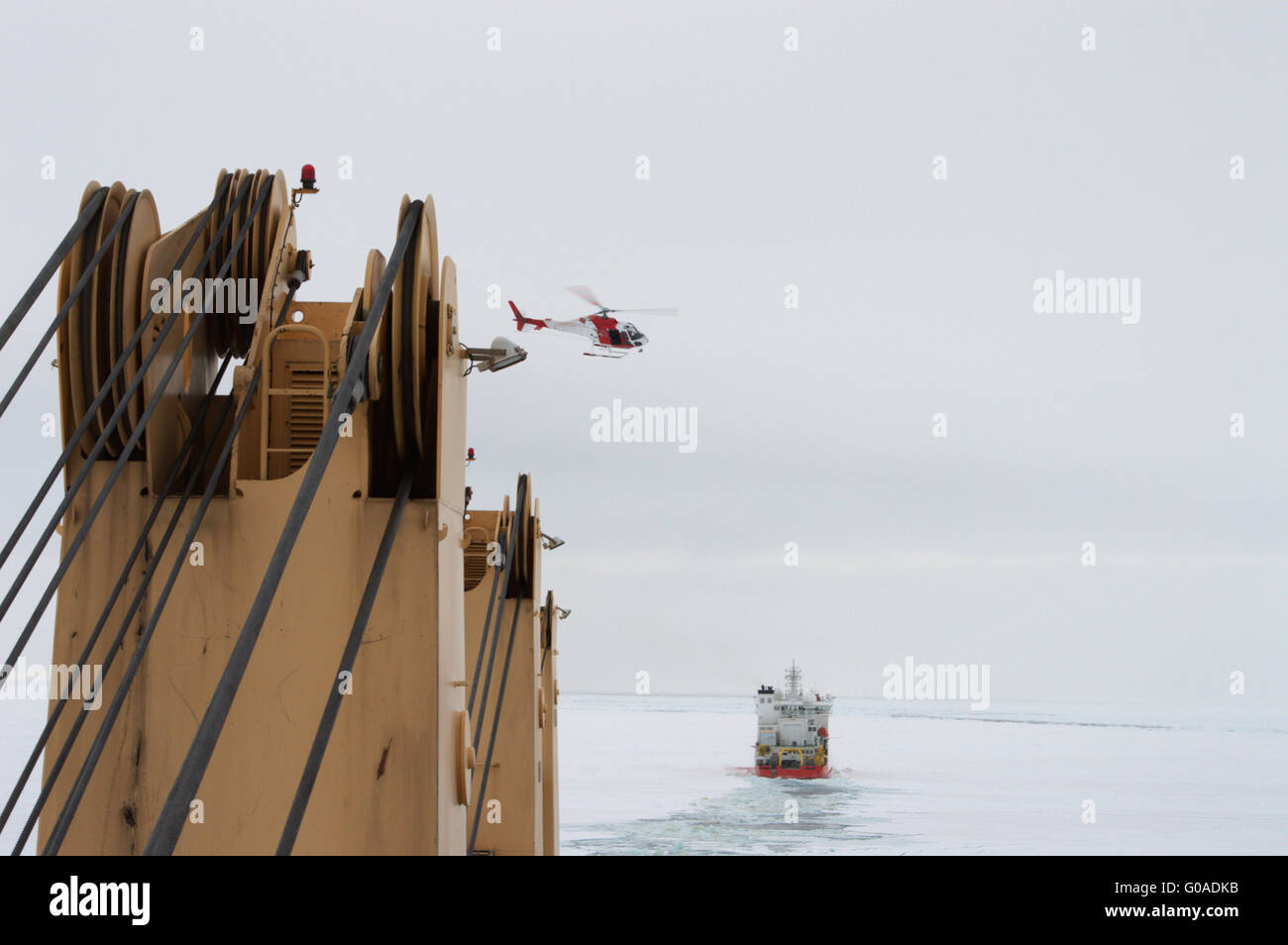 Helicopter in sea antarctic hi-res stock photography and images - Alamy