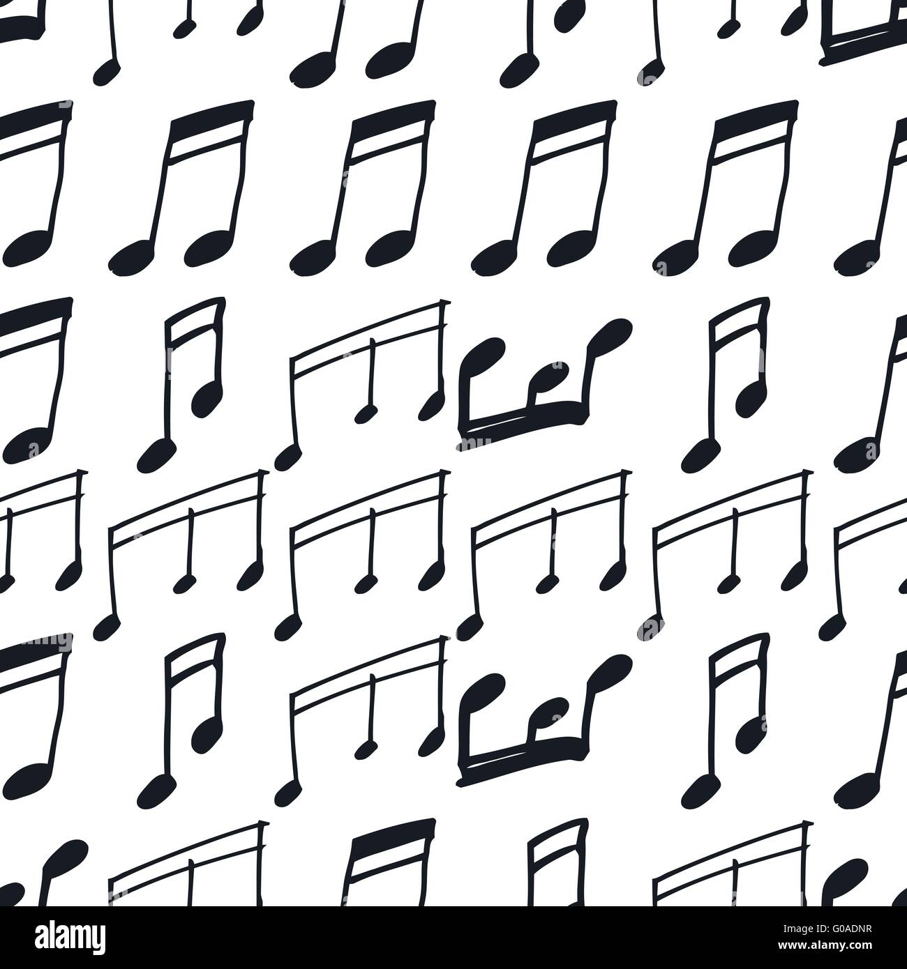 Seamless pattern with music notes Stock Vector Image & Art - Alamy