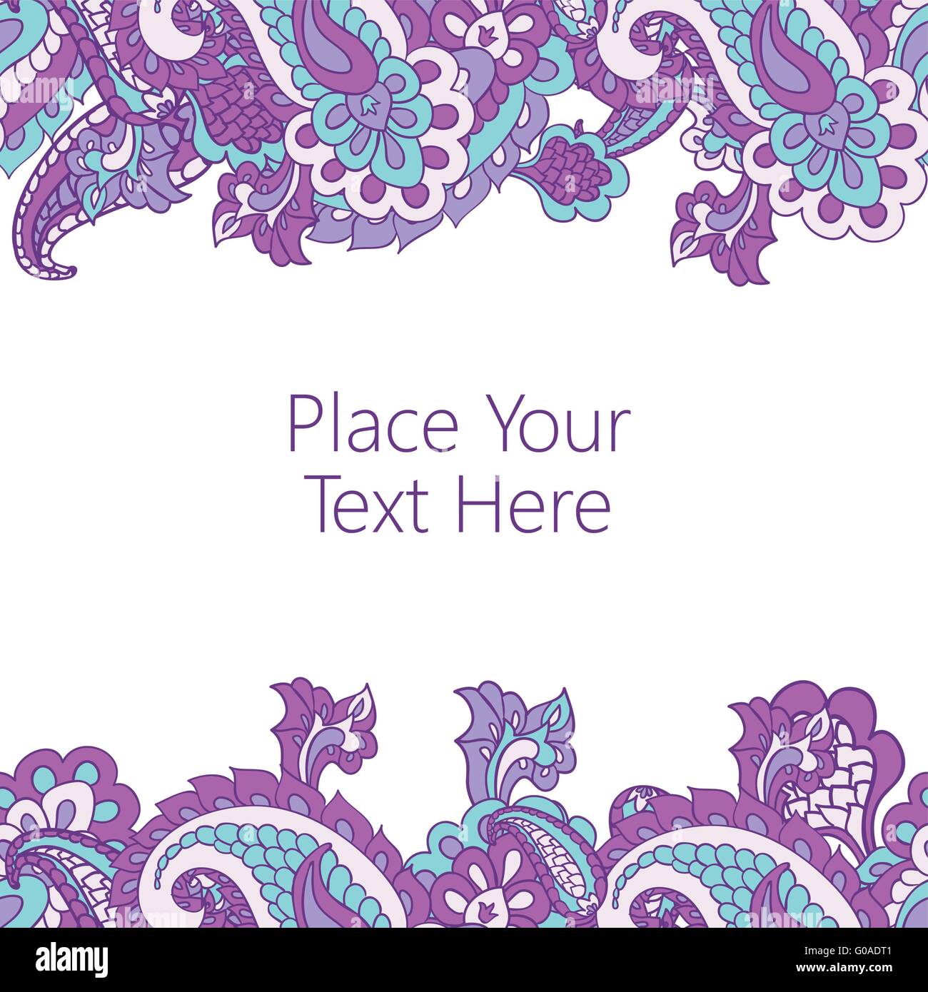 Abstract paisley border Stock Vector Image & Art - Alamy