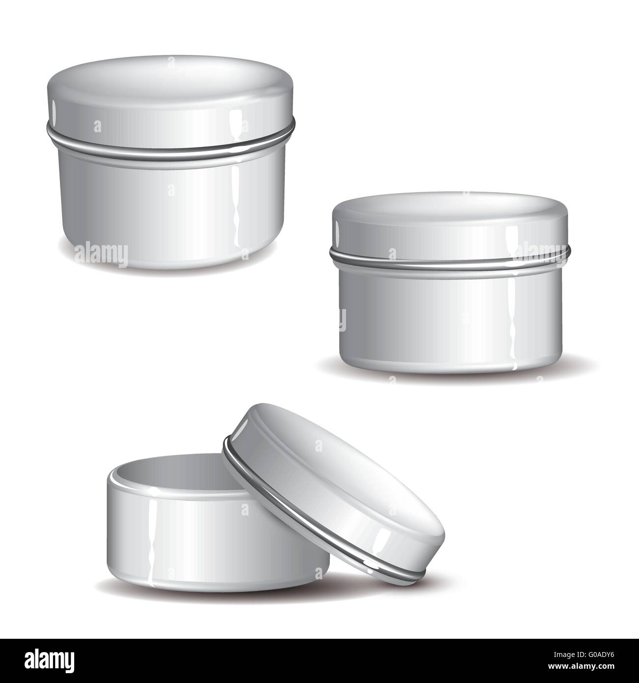 Plastic cream pot Stock Vector Images - Alamy