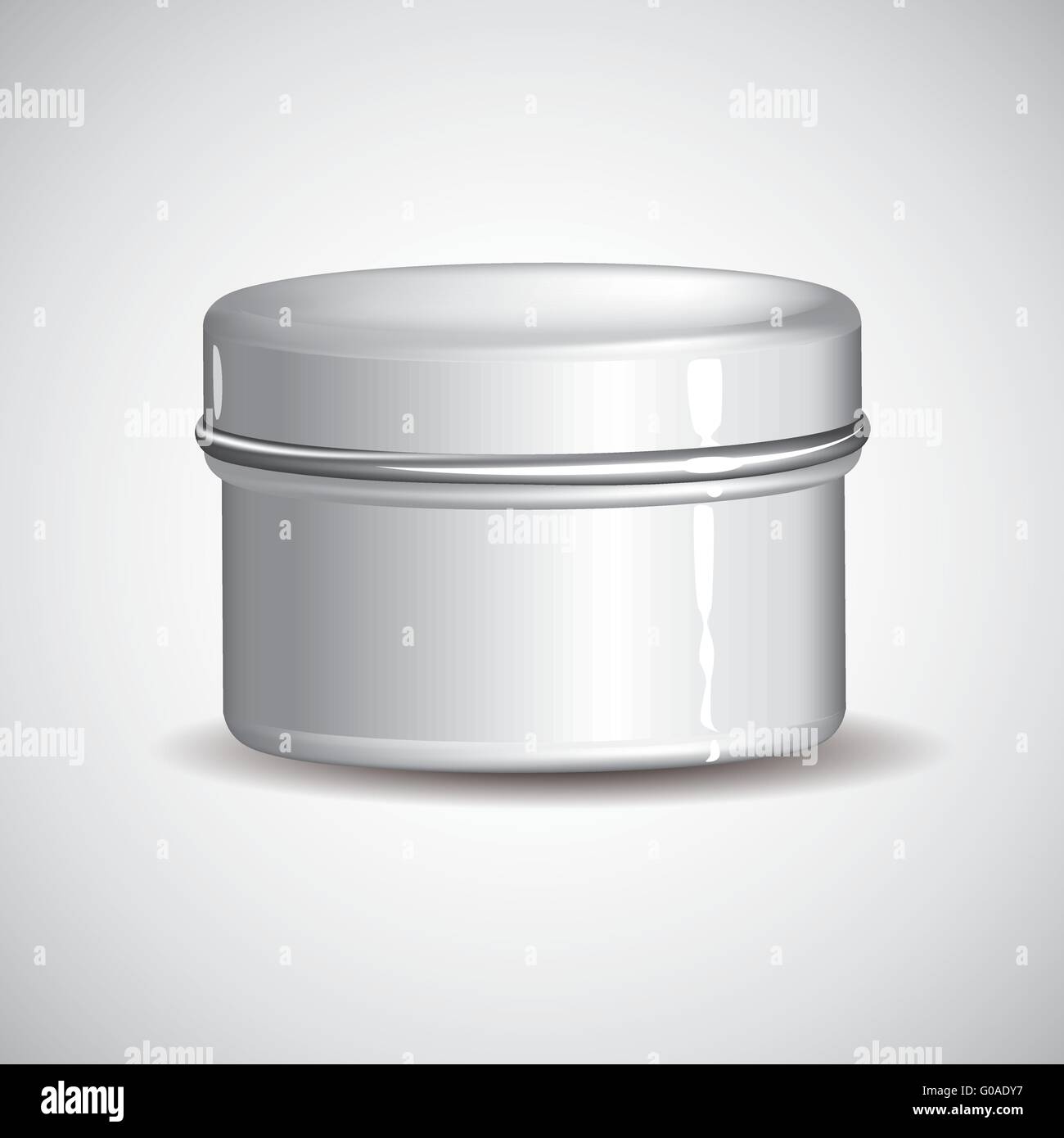 Customizable white Cream jar full vector element Stock Vector Image ...