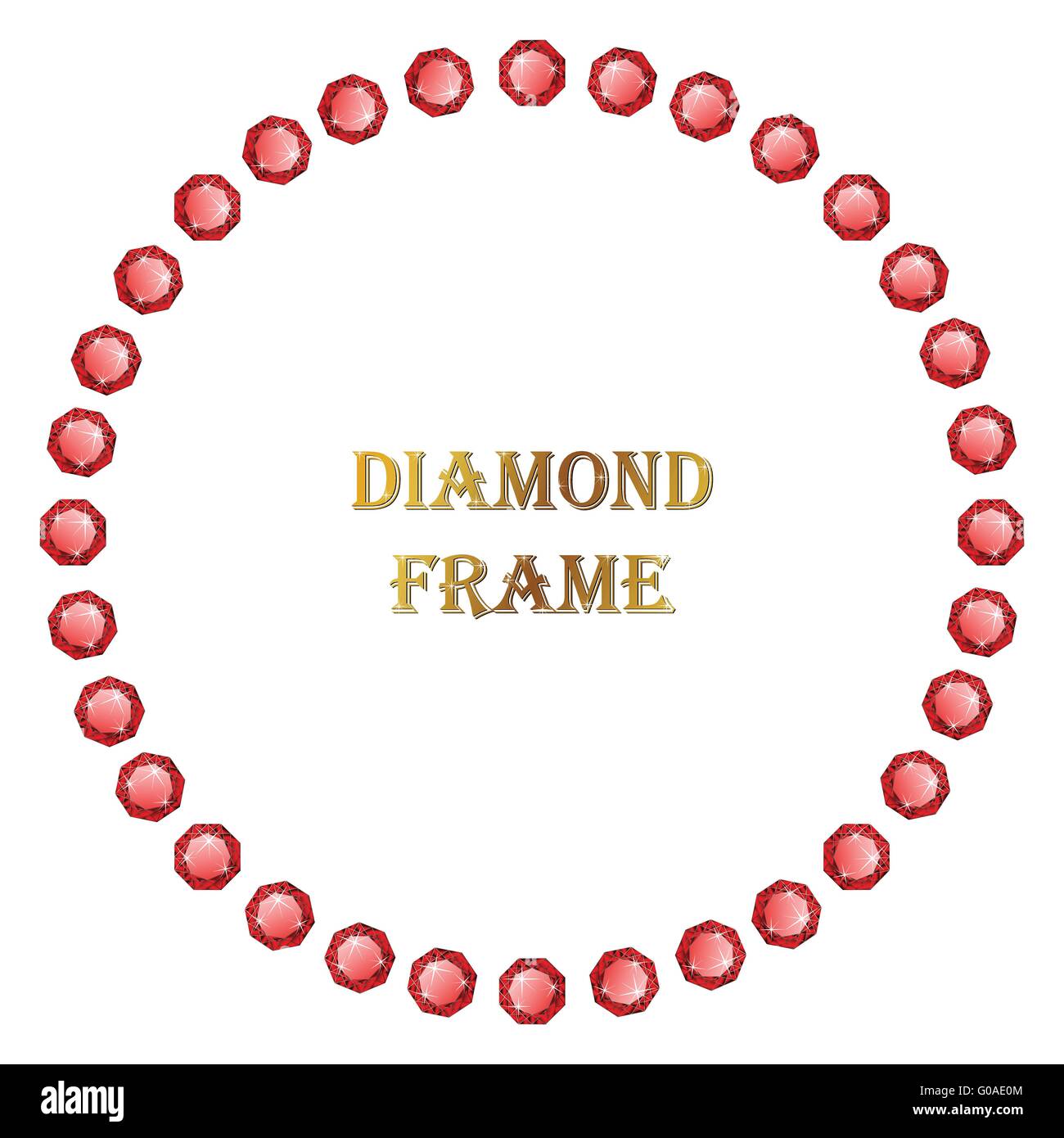 Ruby round frame Stock Vector Image & Art - Alamy