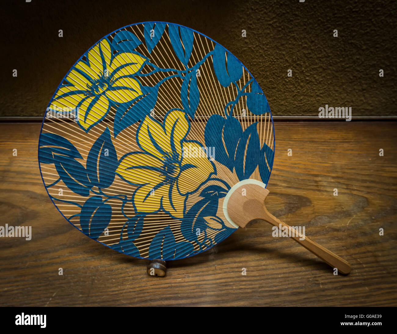 Ornate Japanese style fan Stock Photo - Alamy
