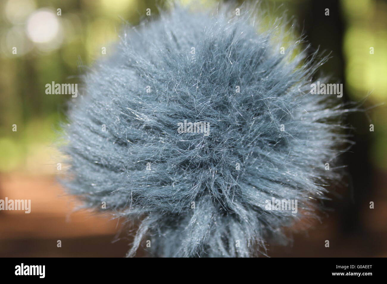 Fur windscreen for the microphone Stock Photo - Alamy