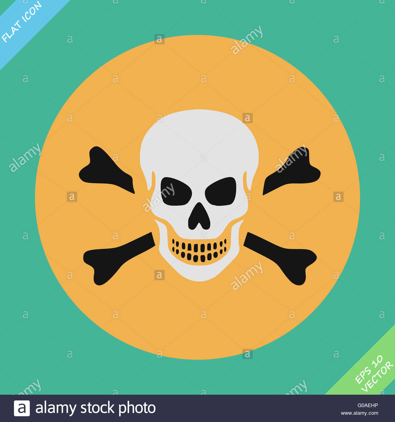 Skull And Cross Bones Illustration Stock Photos & Skull And Cross Bones ...