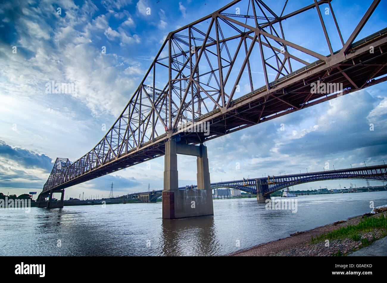 early morning Cityscape of St. Louis skyline in Missouri state Stock ...