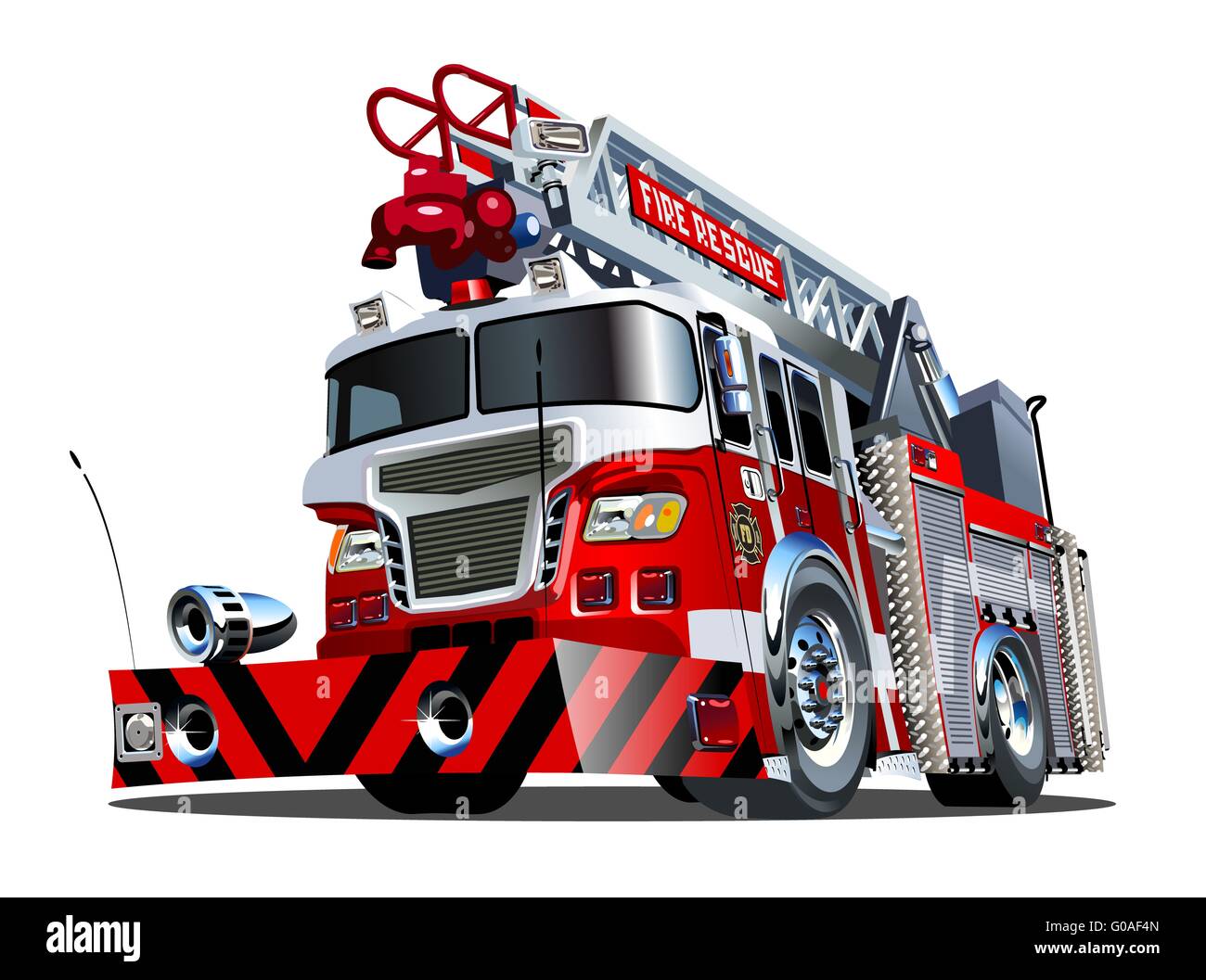 Fire engine cartoon hi-res stock photography and images - Alamy
