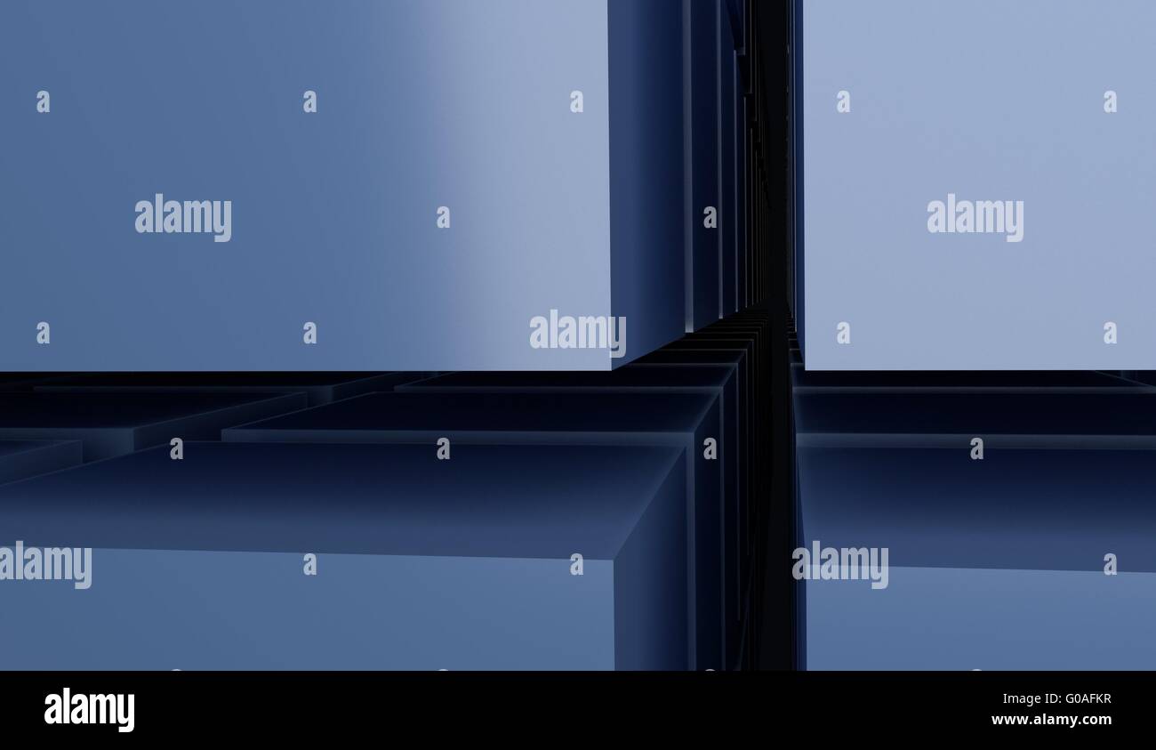 cubes 3d matrix illustration Stock Photo - Alamy