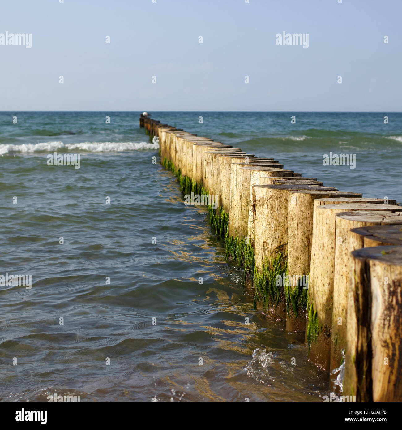 Wave breaker. Germany Stock Photo - Alamy