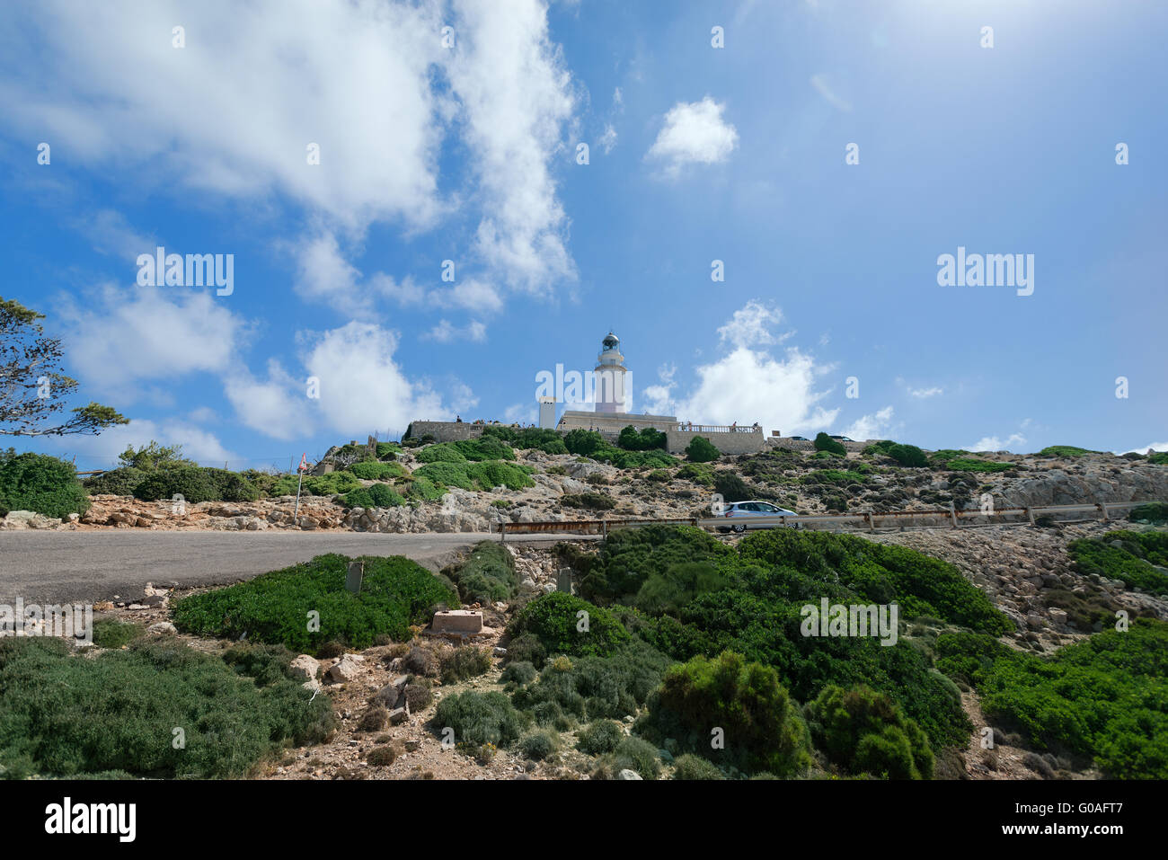 Lighthouse Cap Formentor Mallorca Spain horizontal Stock Photo - Alamy