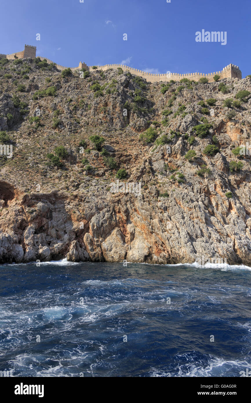Fort of Alanya Stock Photo - Alamy