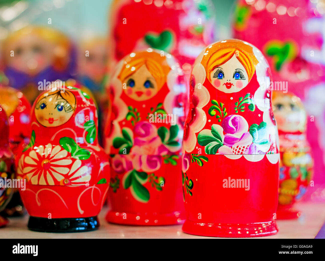 Traditional Russian toys for children - nested dol Stock Photo - Alamy