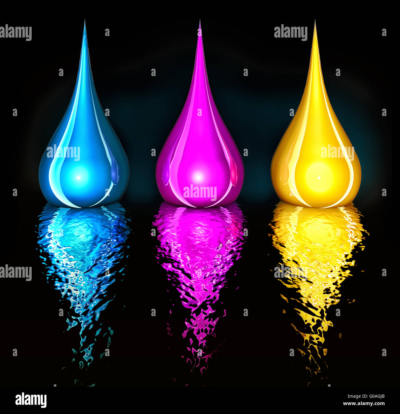 Cmyk splash hi-res stock photography and images - Alamy