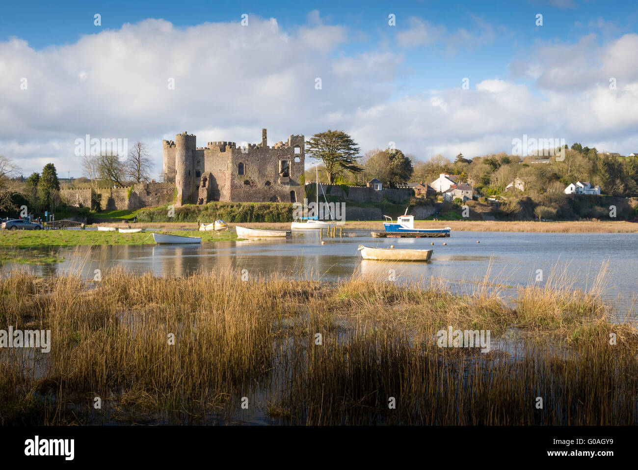 Laugharne Castle High Resolution Stock Photography and Images - Alamy
