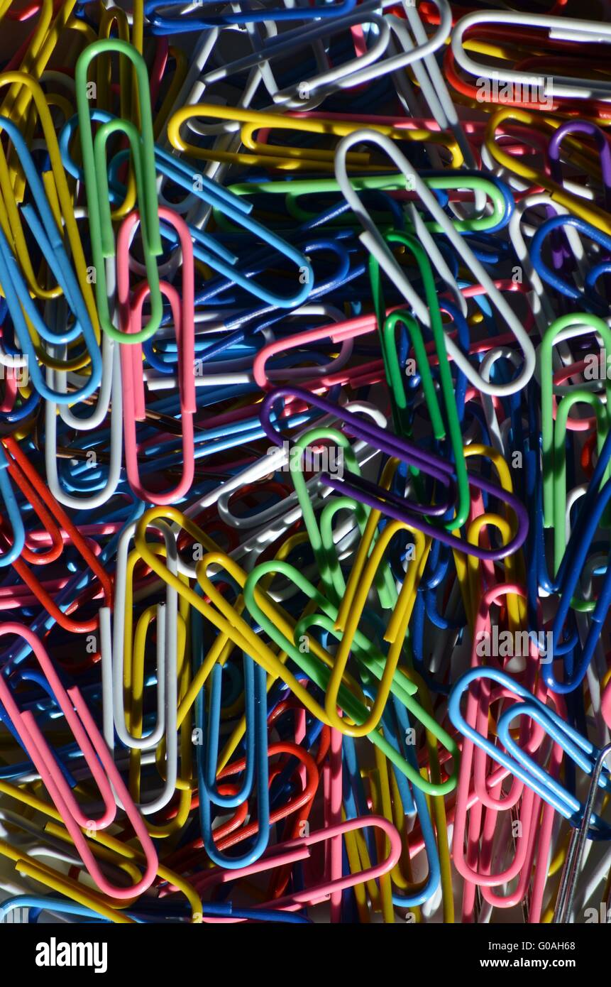 a lot of paper clips Stock Photo - Alamy
