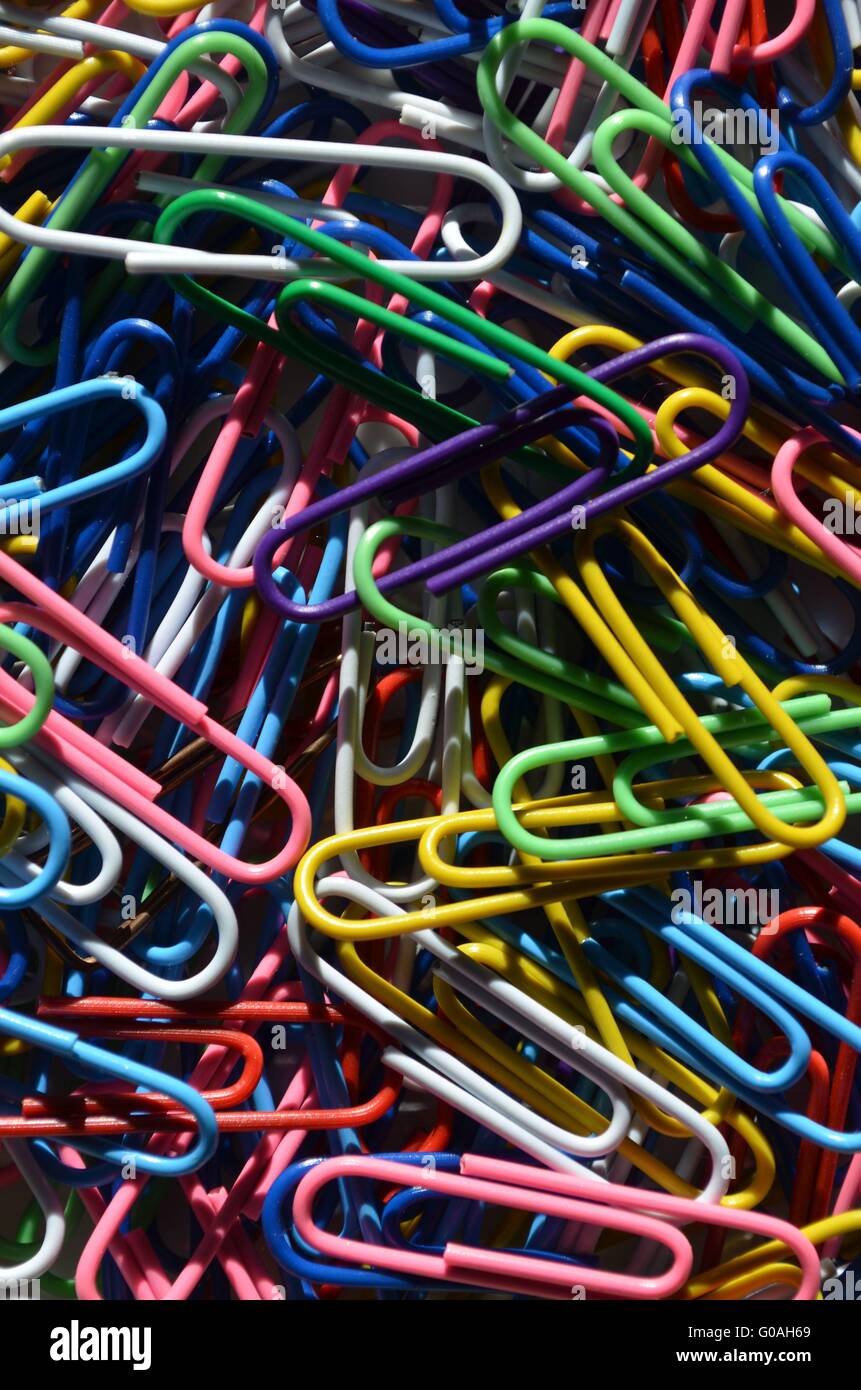 an amount of paper clips Stock Photo - Alamy