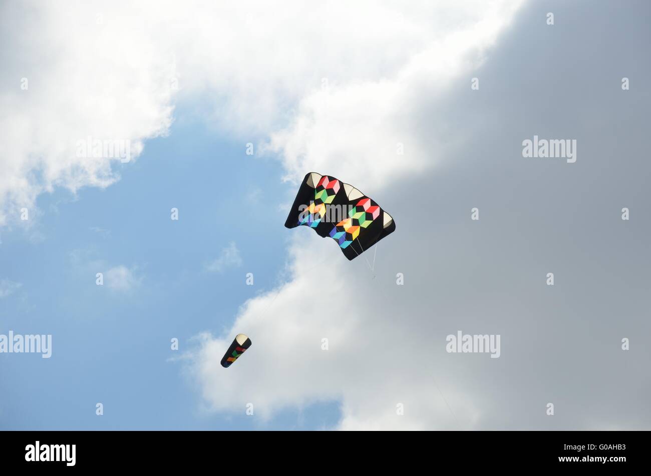 Dark and colorful kite Stock Photo - Alamy
