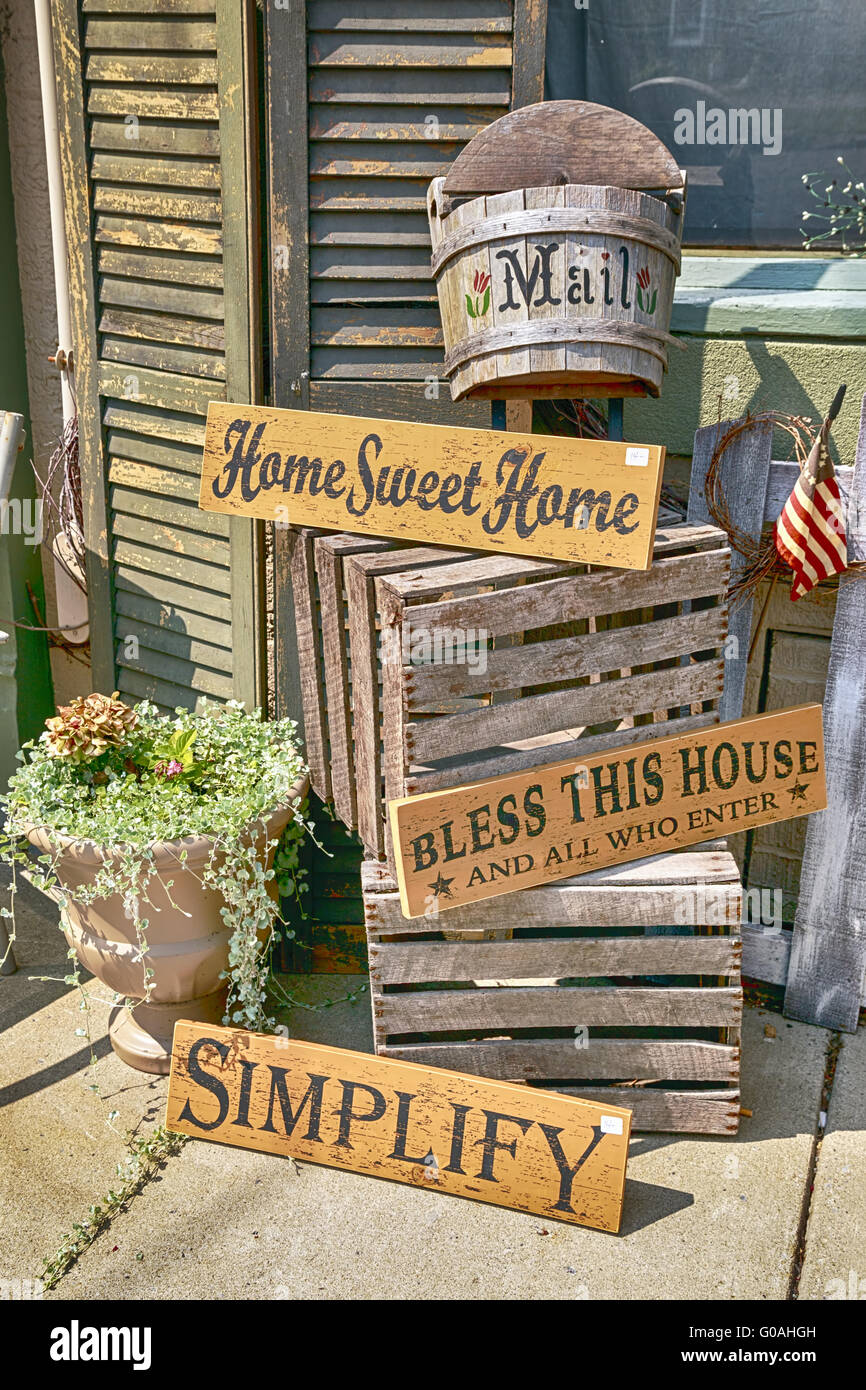 Warm Home Signs Stock Photo - Alamy
