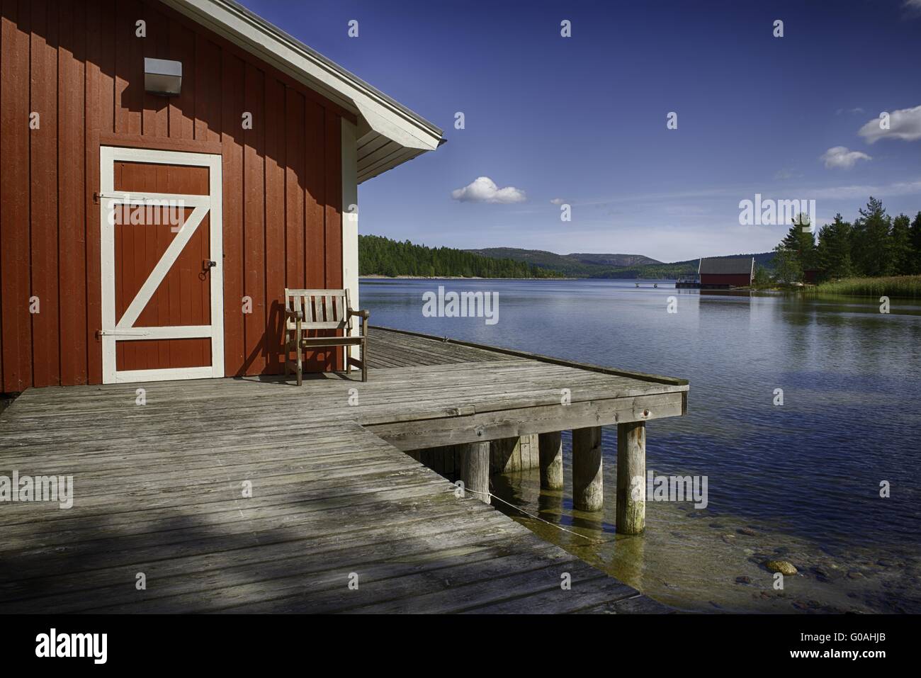 Beautiful scenic rural nordic swedish scandinavian landscape nature ...