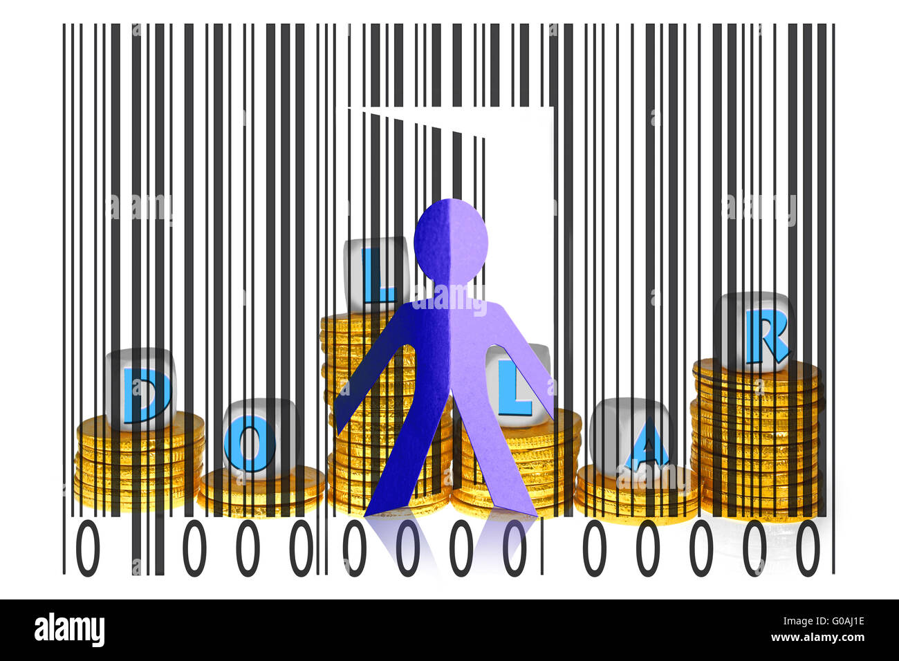 Bar graph stack dollars hi-res stock photography and images - Alamy