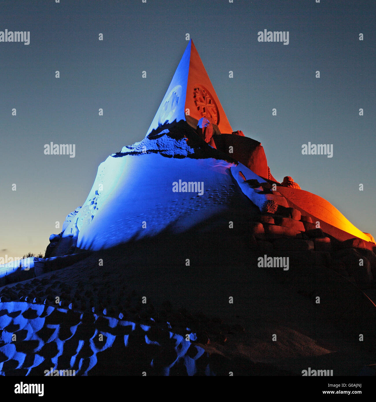 Work of art from sand at Lake Kemnade, Germany Stock Photo - Alamy