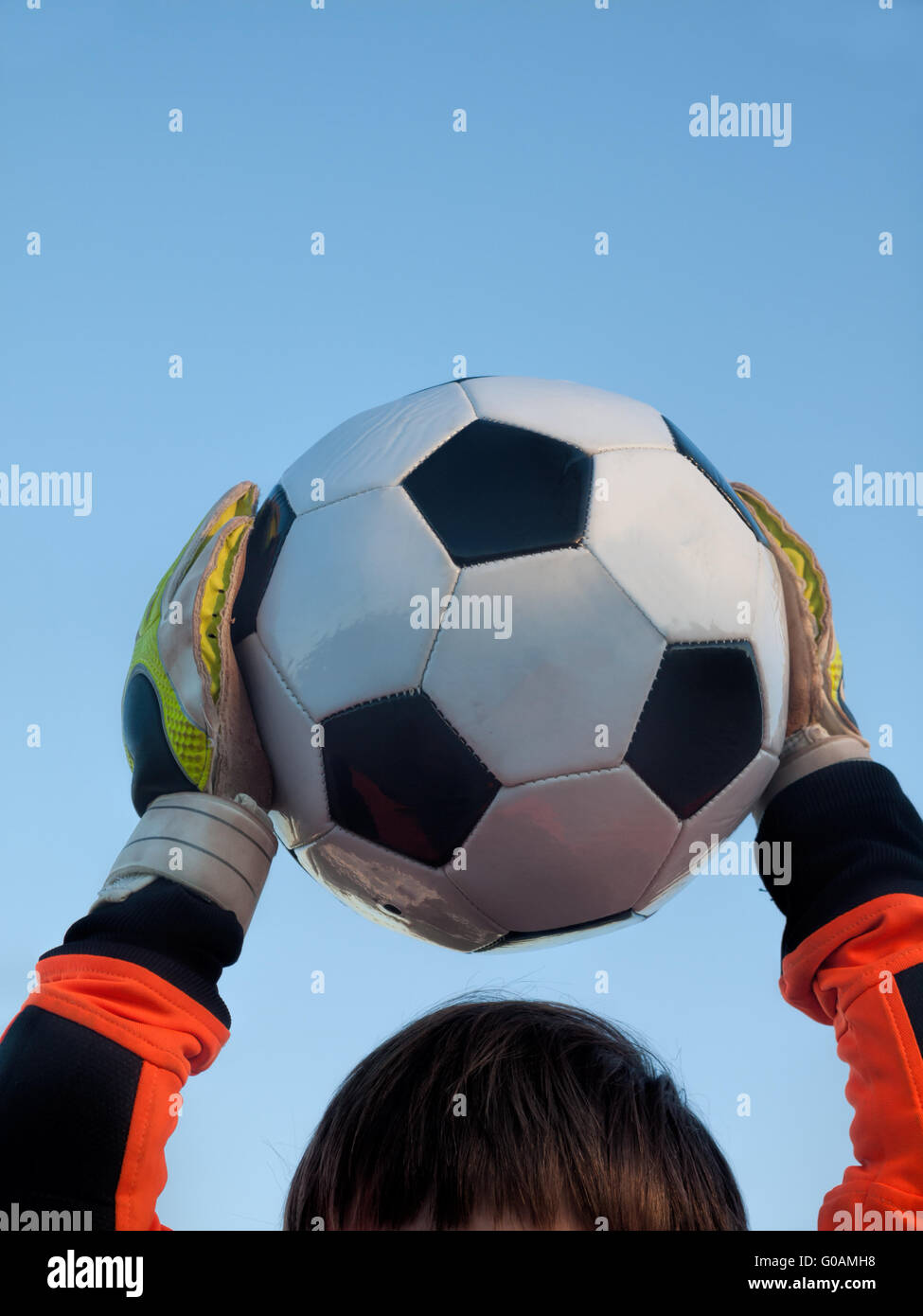 Sport football goalkeeper gloves hi-res stock photography and images ...