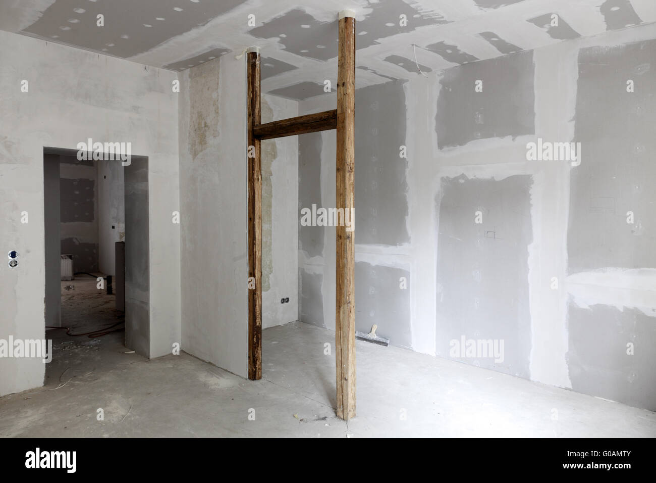 Plaster wall beams hi-res stock photography and images - Alamy