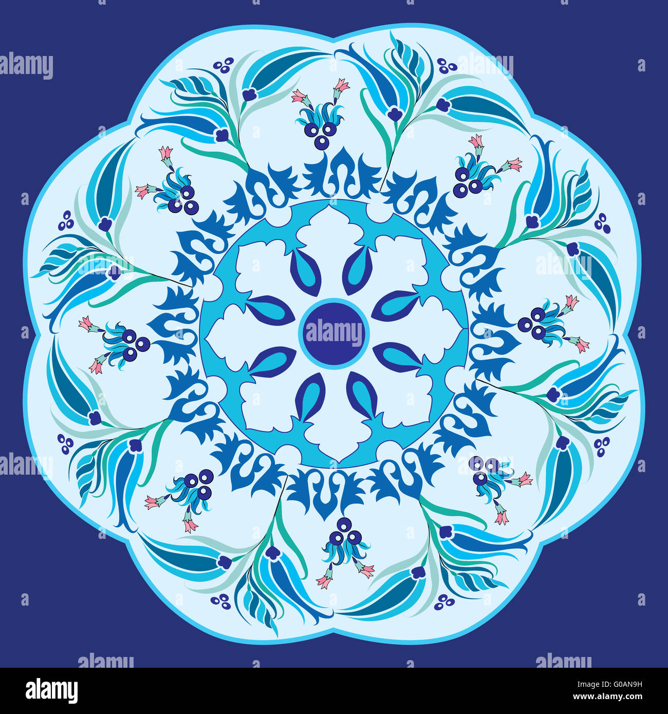 traditional Ottoman design with a pattern of two Stock Photo - Alamy