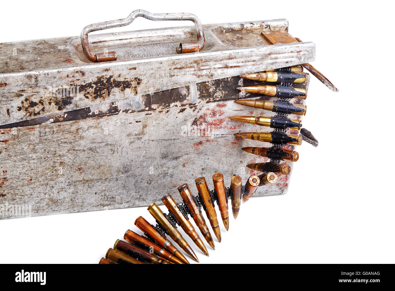 Machine gun tape cartridges hi-res stock photography and images - Alamy