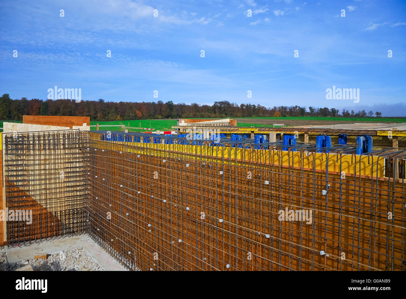 Reinforcement and formwork at construction site Stock Photo - Alamy