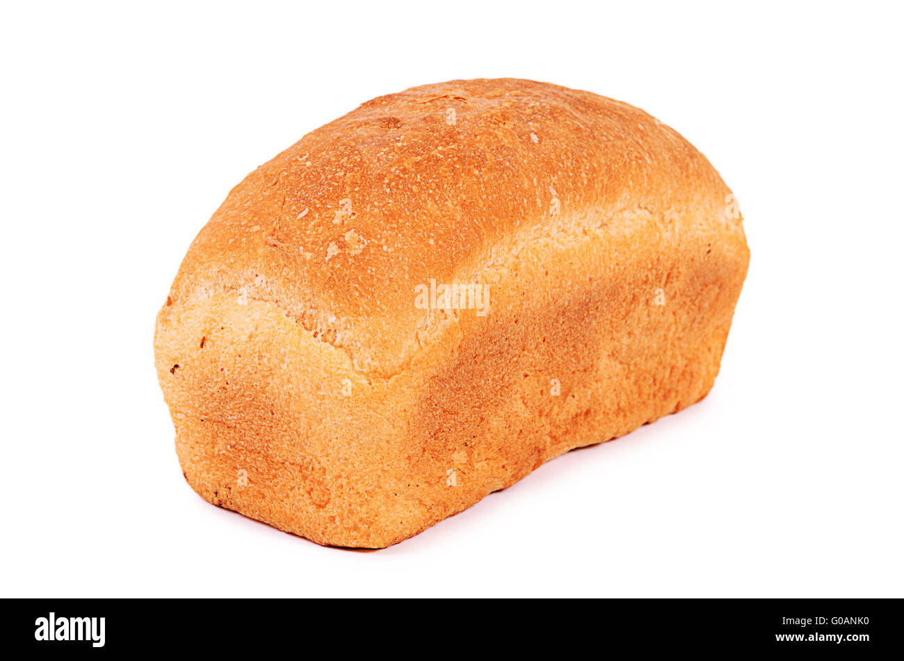 Loaf of white bread isolated on white background Stock Photo - Alamy