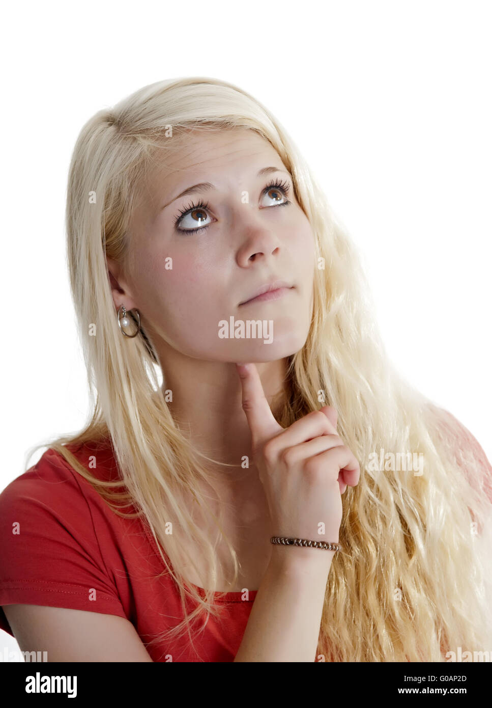 Pondering woman hi-res stock photography and images - Alamy